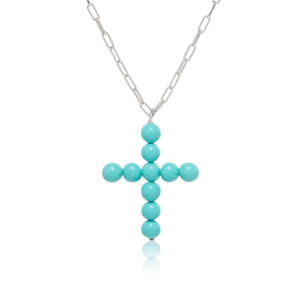 The Aqua Cross XL Silver – Doukissa Nomikou