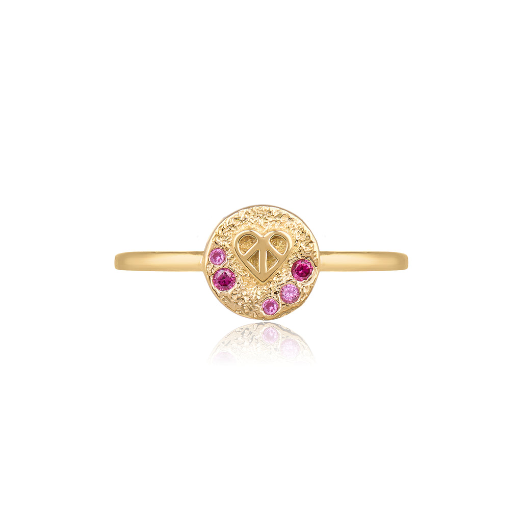 Celeste Ruby Ring Gold – Doukissa Nomikou