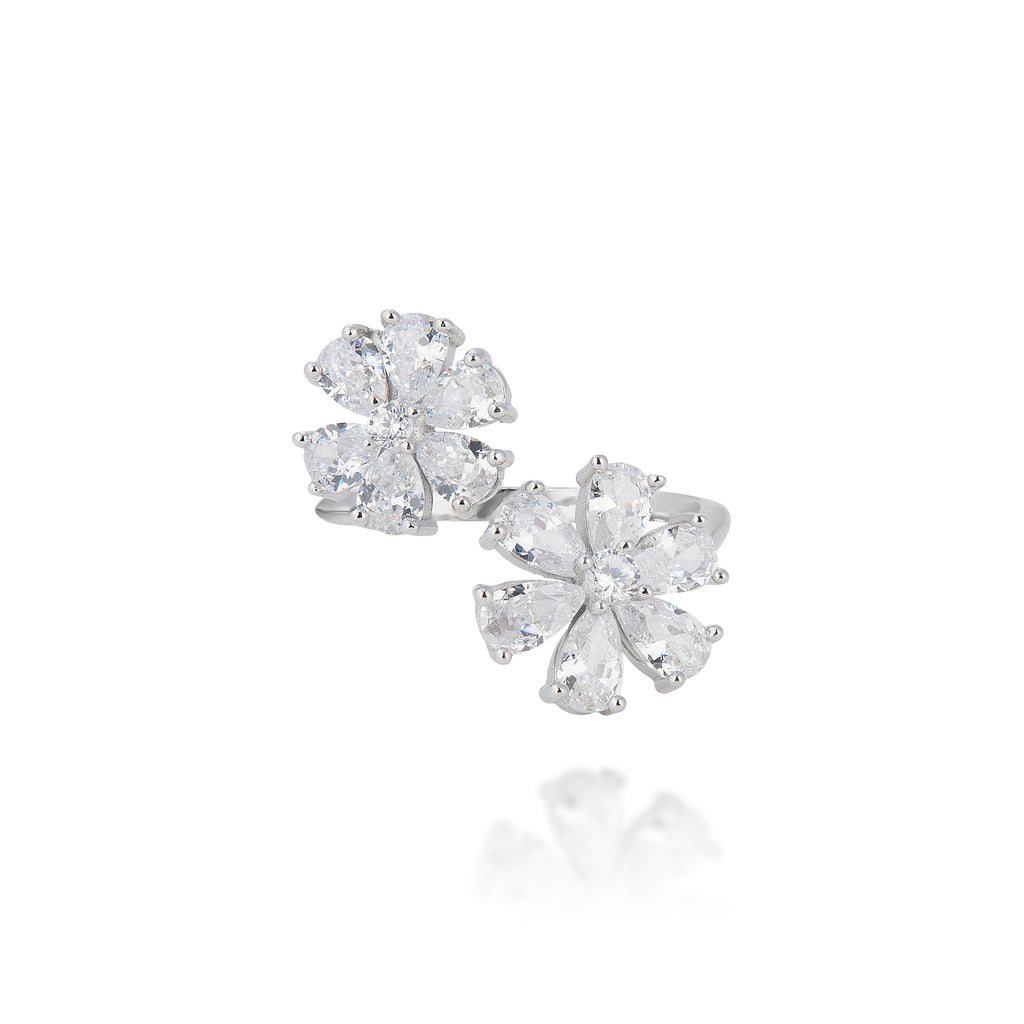 La vie est Belle Twin Ring - White – Doukissa Nomikou