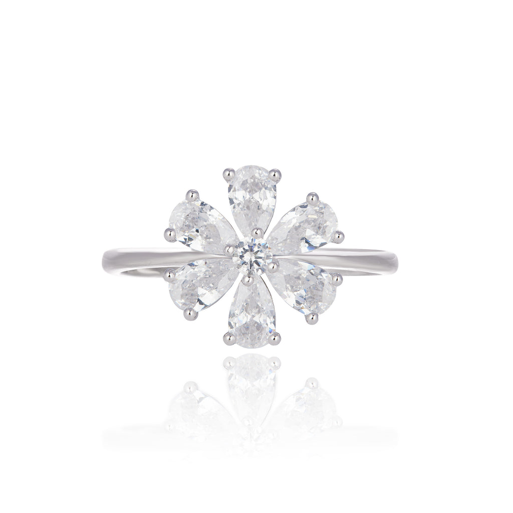 La vie est Belle Ring - White – Doukissa Nomikou