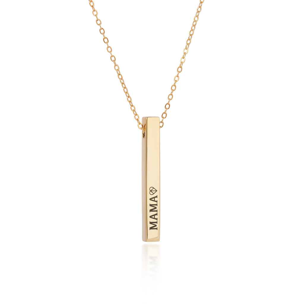 MAMA Bar Necklace Gold – Doukissa Nomikou